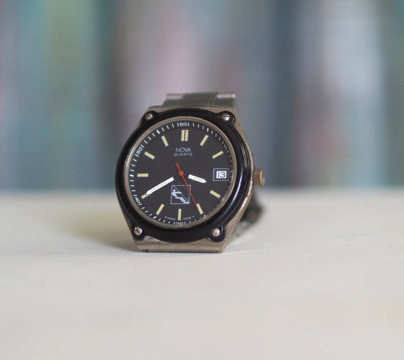 1980-90's Swiss made quartz men's Watch NOVA (Windsur… - Gem