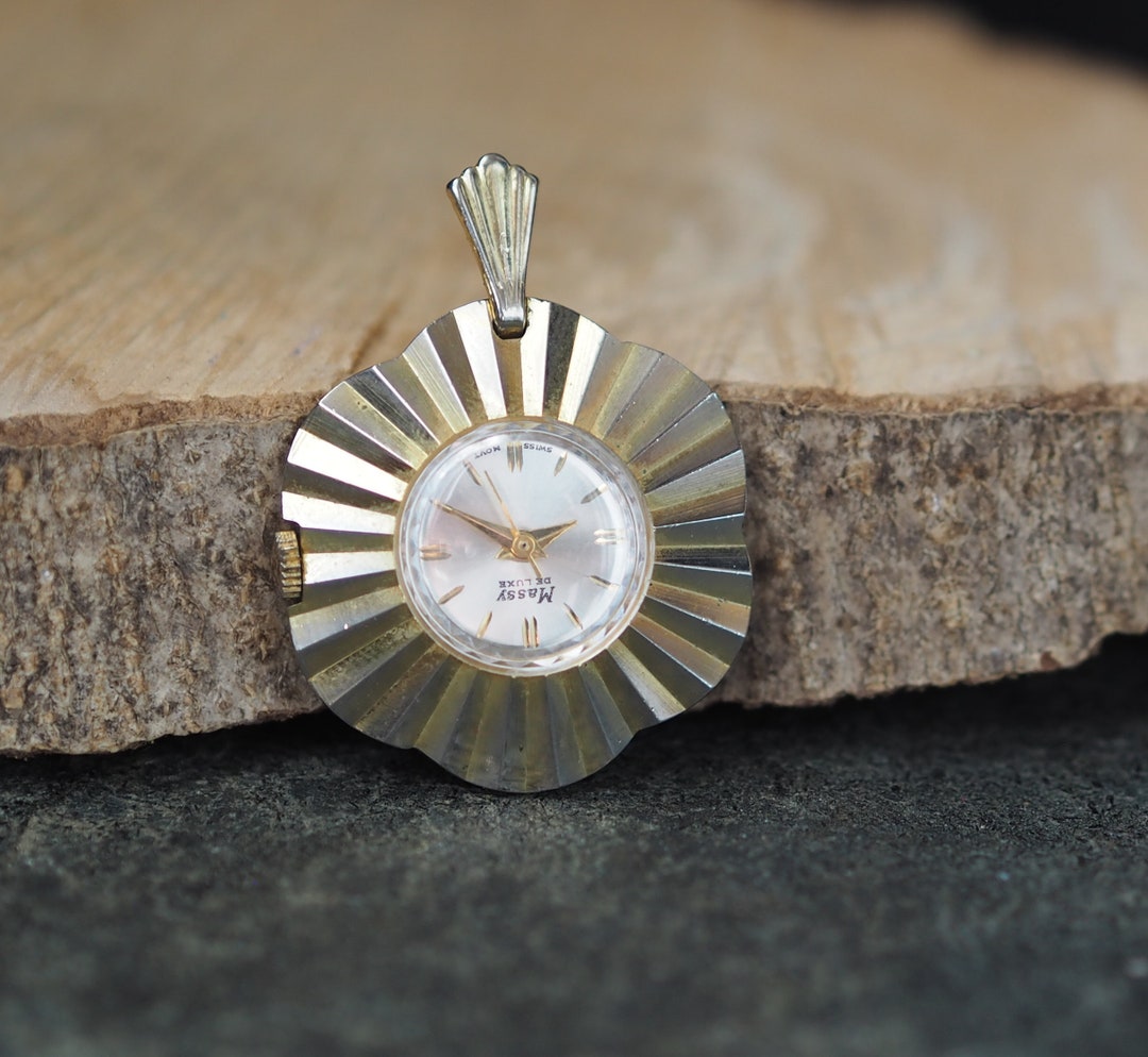 Vintage Swiss Pendant Watch Messy De Luxe, 1970's / Dress Watch - Etsy