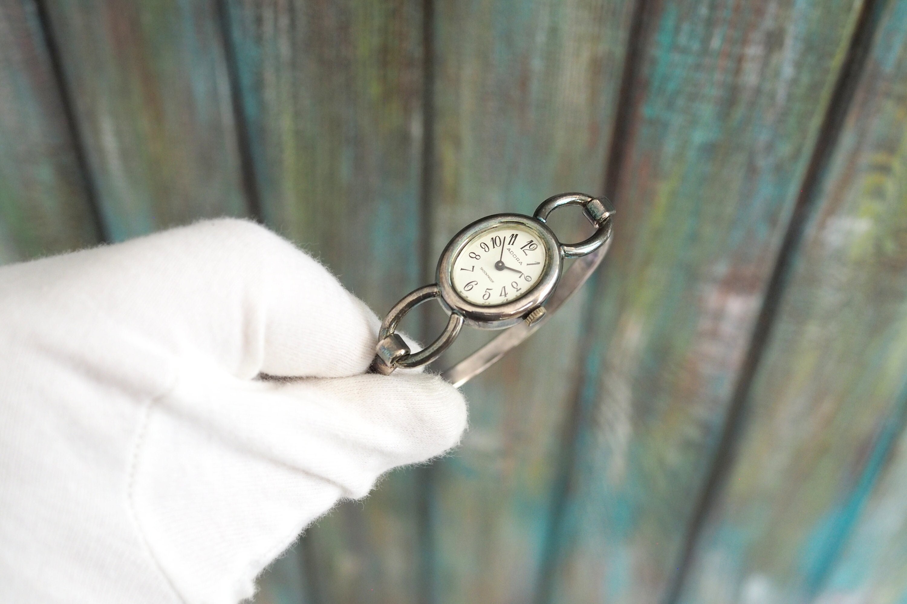 ADORA -vintage German Mechanical Wind up Women's Bangle Watch - Mint ...