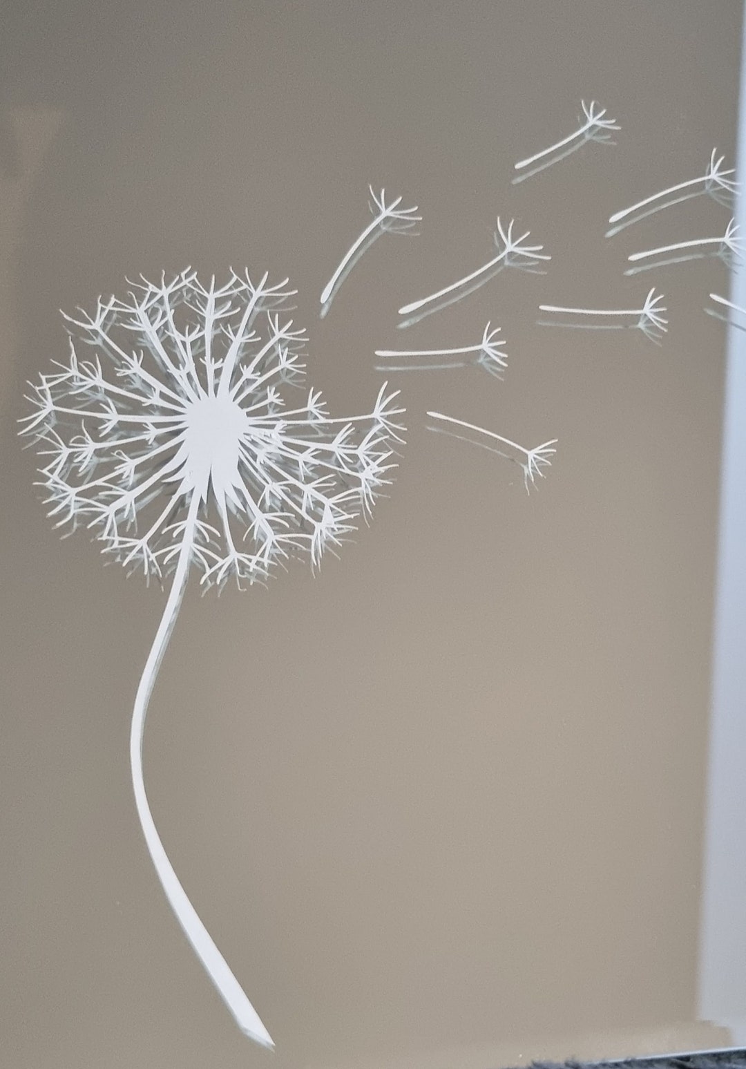 Whimsical Dandelion Decal With Free Flying Seeds for Cars, Glassware ...