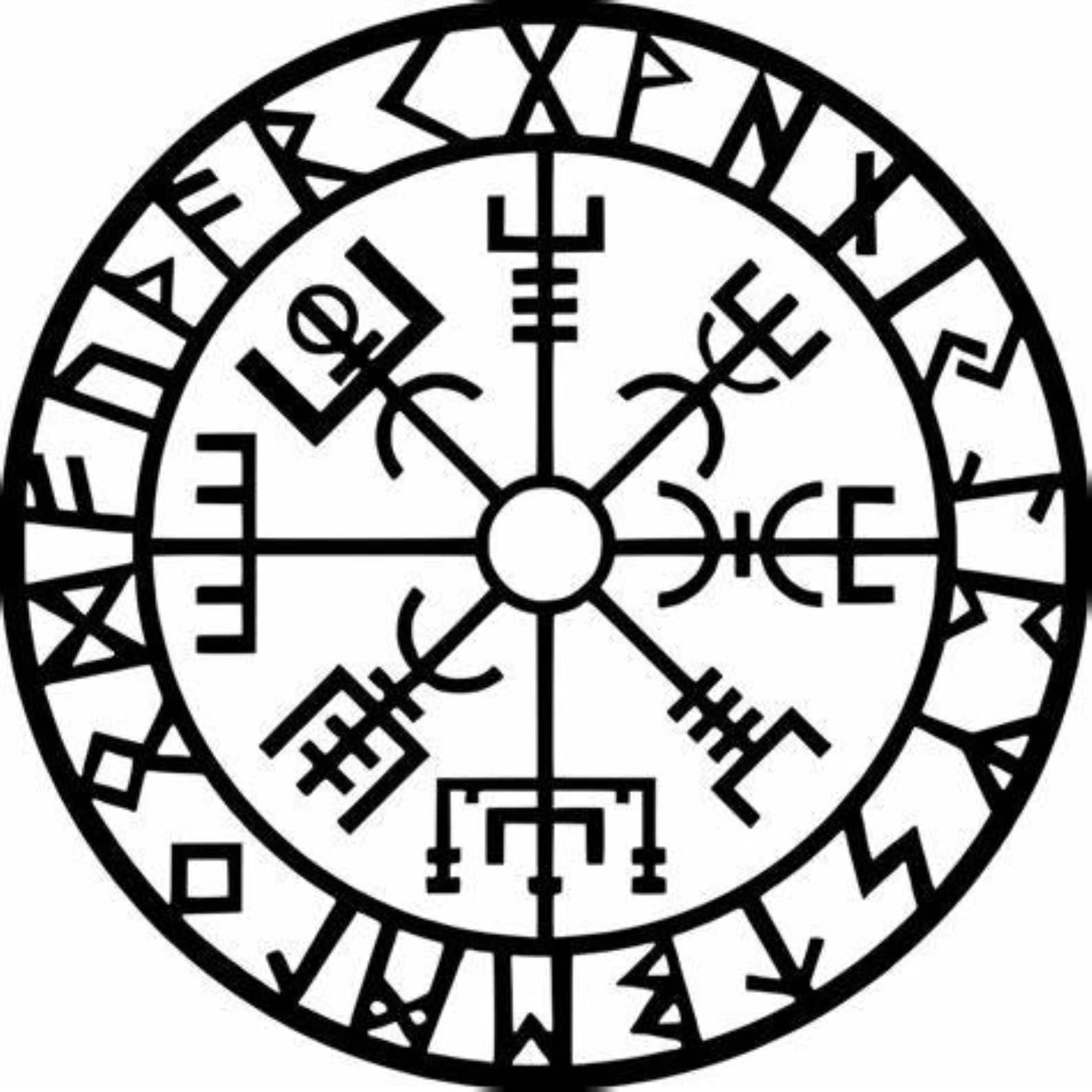 Vegvisir the Viking Compass-runic Compass Sticker Decal for - Etsy