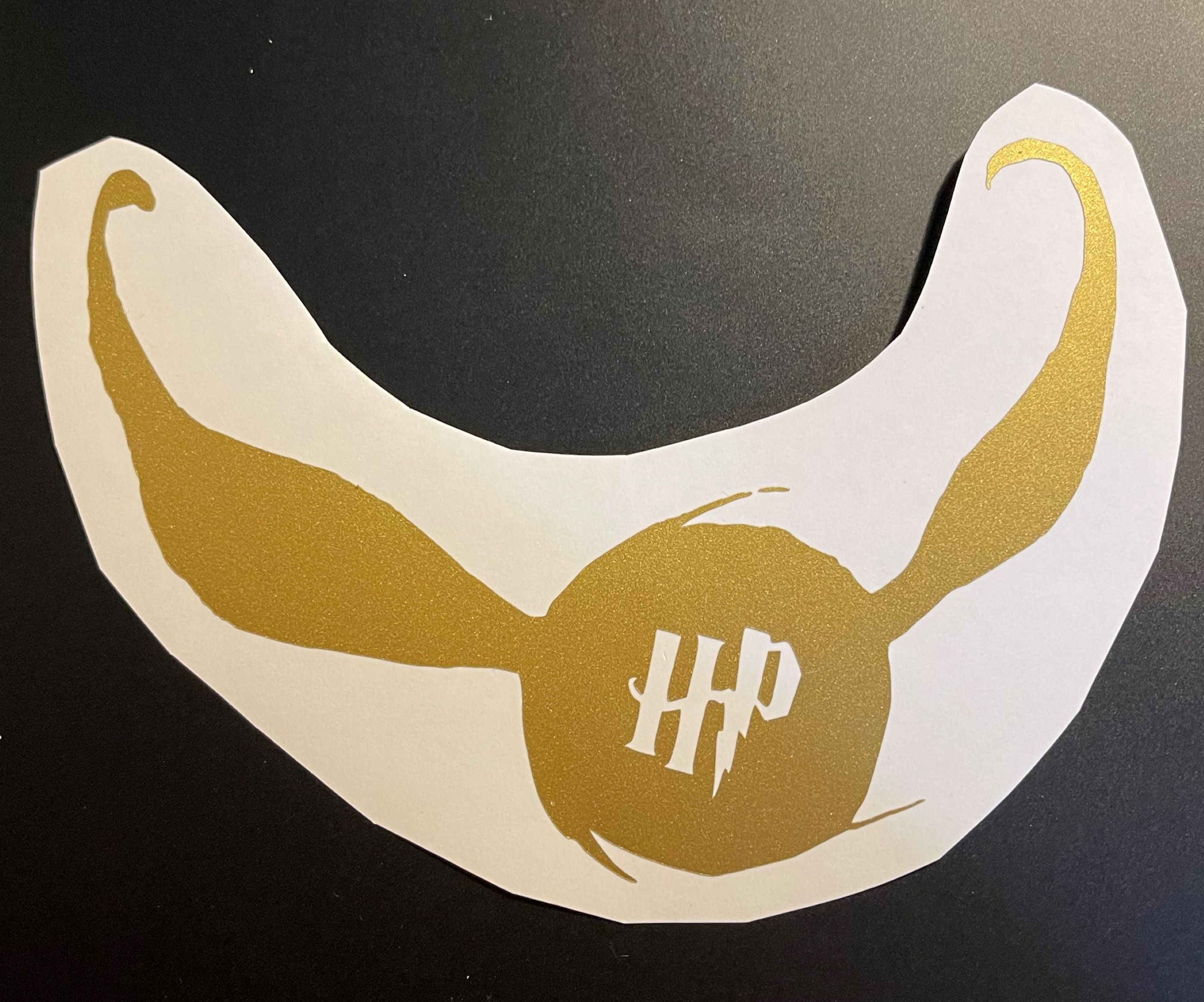Harry Potter quidditch golden snitch decal sticker | Etsy