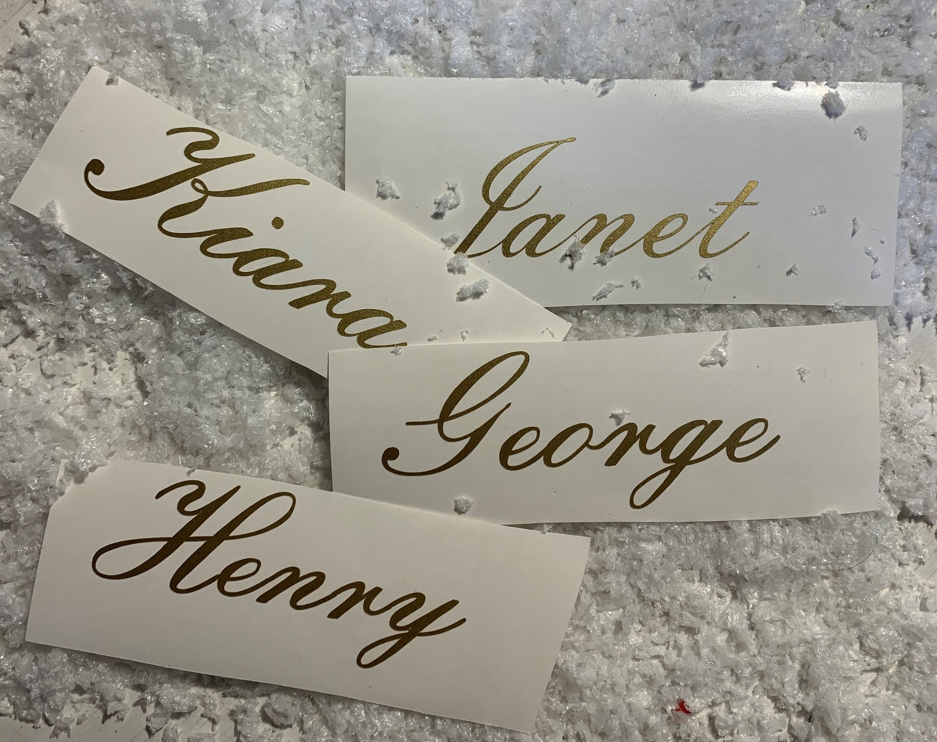 Personalized Vinyl Decal, Custom Embassy Font, Sticker Labels - Etsy