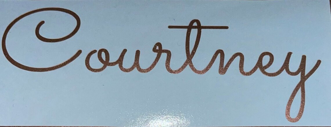 Handwritten Name Sticker Gift Box Decal Calligraphy - Etsy