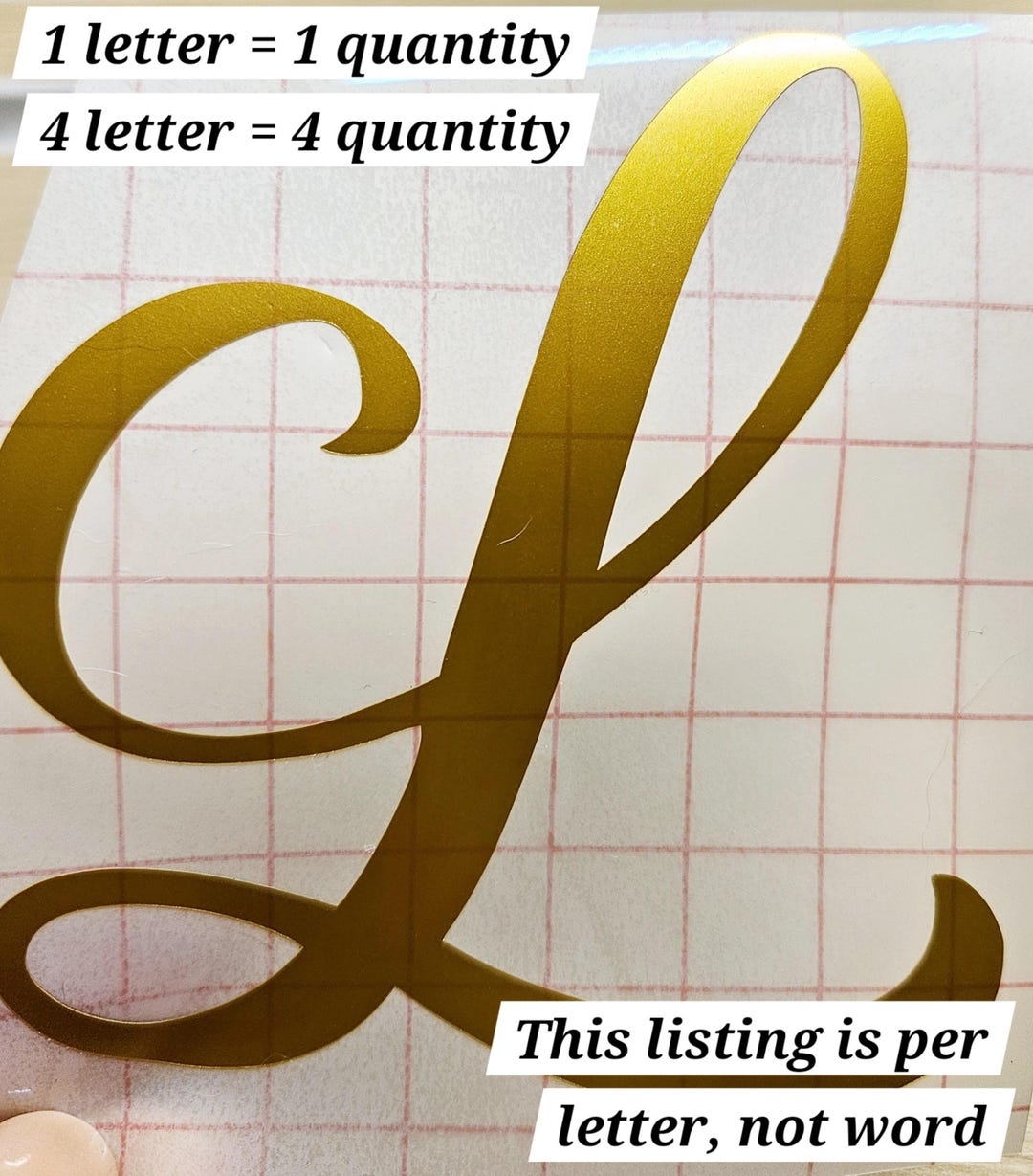 Personalized Initial Vinyl Letter Sticker: Custom Decal - Etsy