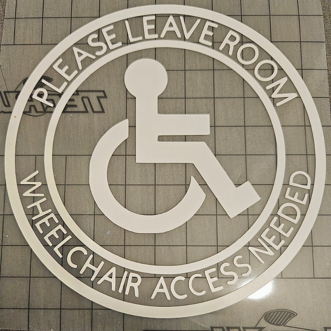 Disabled Car Sticker-wheelchair Access Car Sticker - Etsy