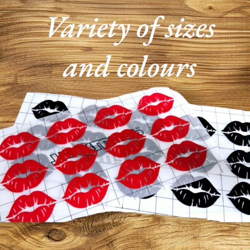 Lips Kiss Decals - Etsy UK