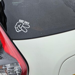 Ride Safe Car Decal-ride Safe Motorcycle Decal-car Safety Sticker ...
