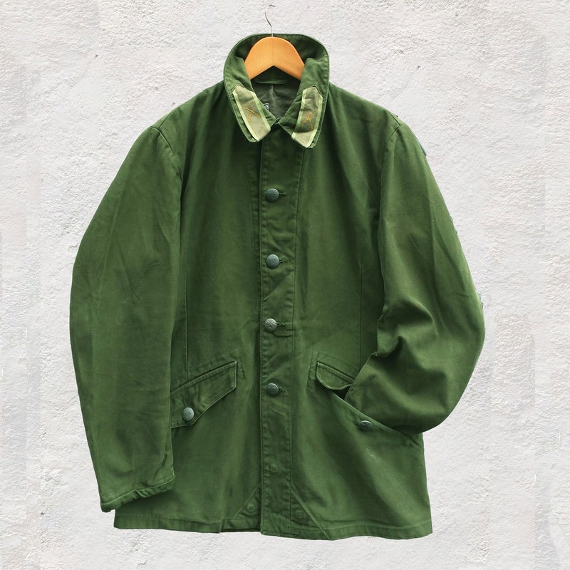 Olive Chore Jacket Men - Etsy