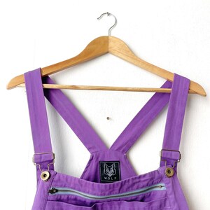 Purple Workwear Dungarees - Bib Coveralls All in One - XS S M L - Etsy