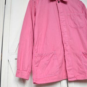 French Chore Jacket Pink Cotton Workwear Shirts - S M L Xl - Etsy
