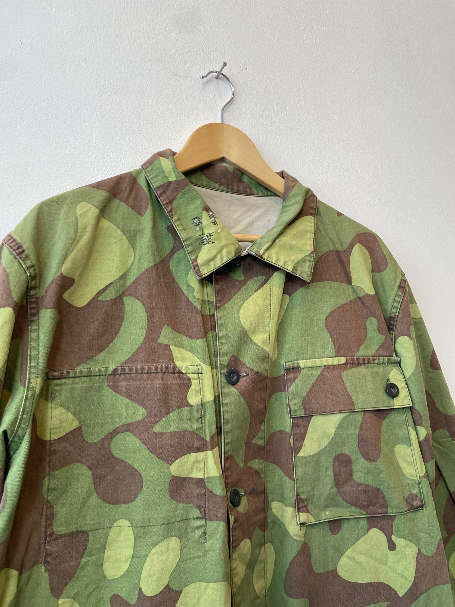 Vintage Finnish M62 Reversible Camo Jacket XL