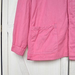 French Chore Jacket Pink Cotton Workwear Shirts - S M L Xl - Etsy
