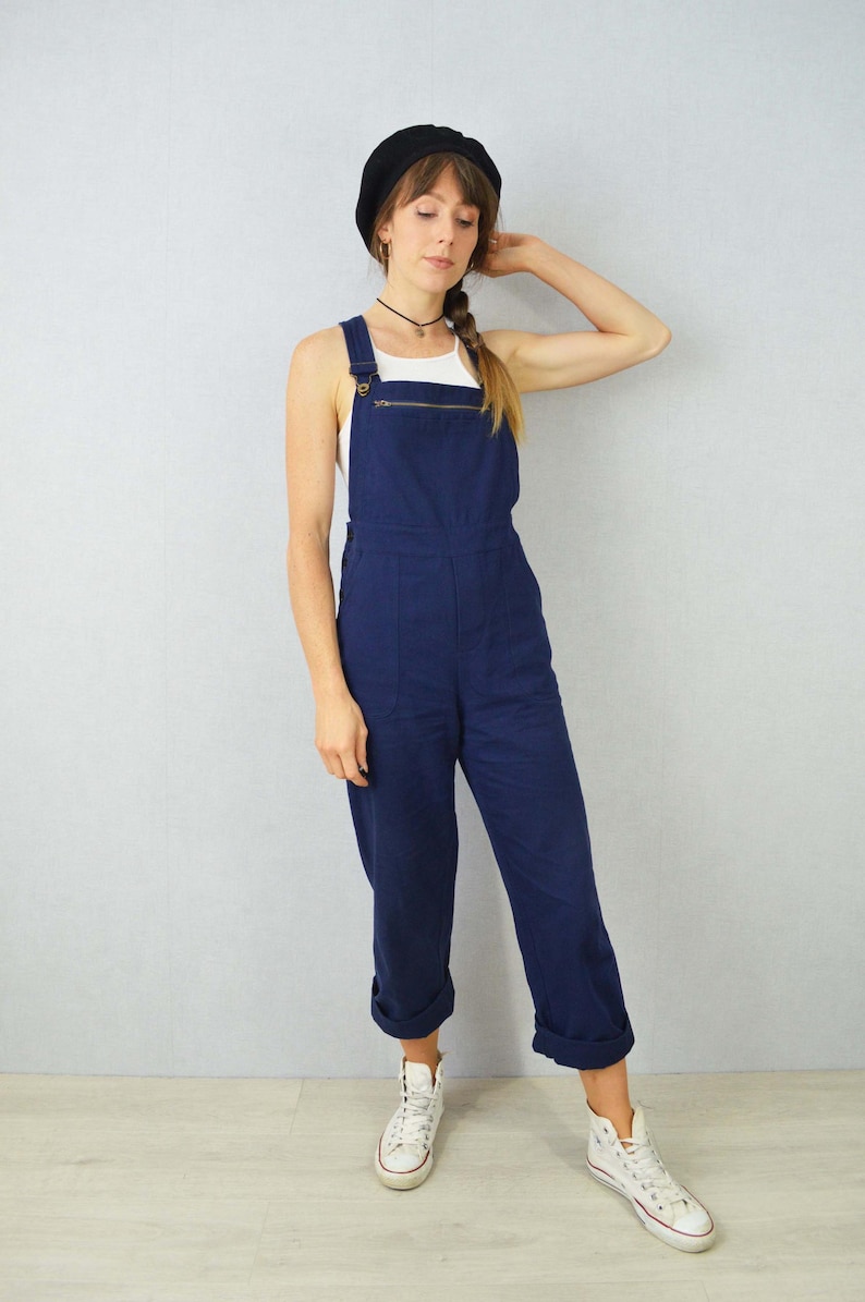 Purple Workwear Dungarees - Bib Coveralls All in One - XS S M L - Etsy