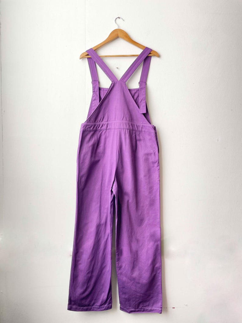 Purple Workwear Dungarees - Bib Coveralls All in One - XS S M L - Etsy