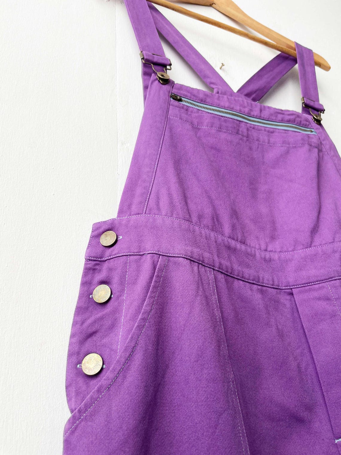 Purple Workwear Dungarees - Bib Coveralls All in One - XS S M L - Etsy