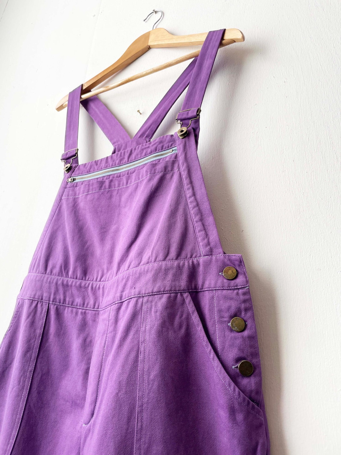 Purple Workwear Dungarees - Bib Coveralls All in One - XS S M L - Etsy