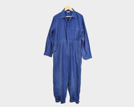 Vintage Moleskin Overalls Thick Cotton German Workwear | Etsy