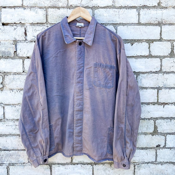 French Faded Chore Jacket - Etsy