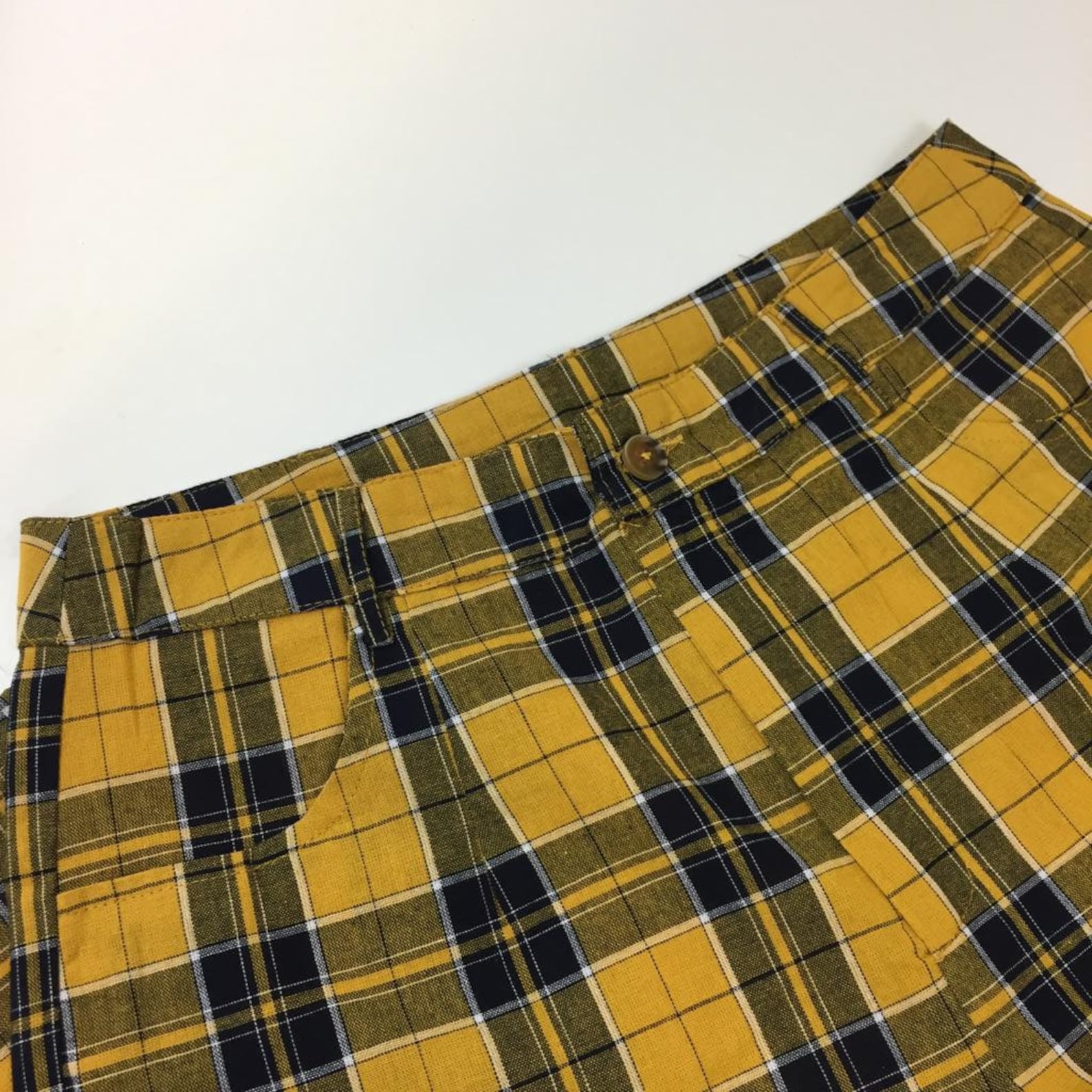 High Waisted Lined Tartan Plaid Nova Check Chino Capri Pants/trousers ...