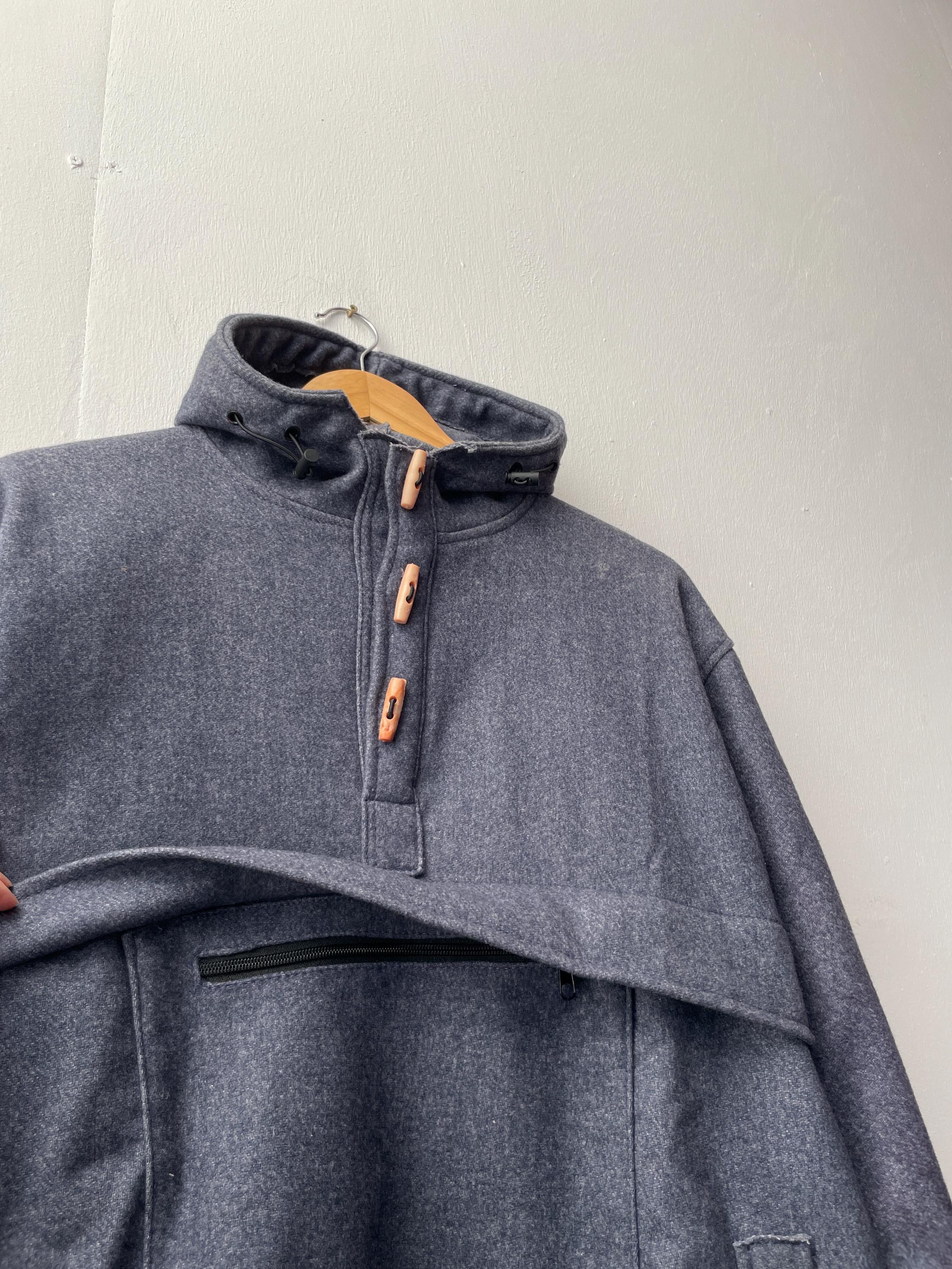 Vintage Handmade Military Bushcraft Anorak Smock - Reworked Wool Jacket ...