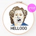 Mrs Doubtfire Hello Inspired Cross Stitch Pattern - Modern 90s Pop ...