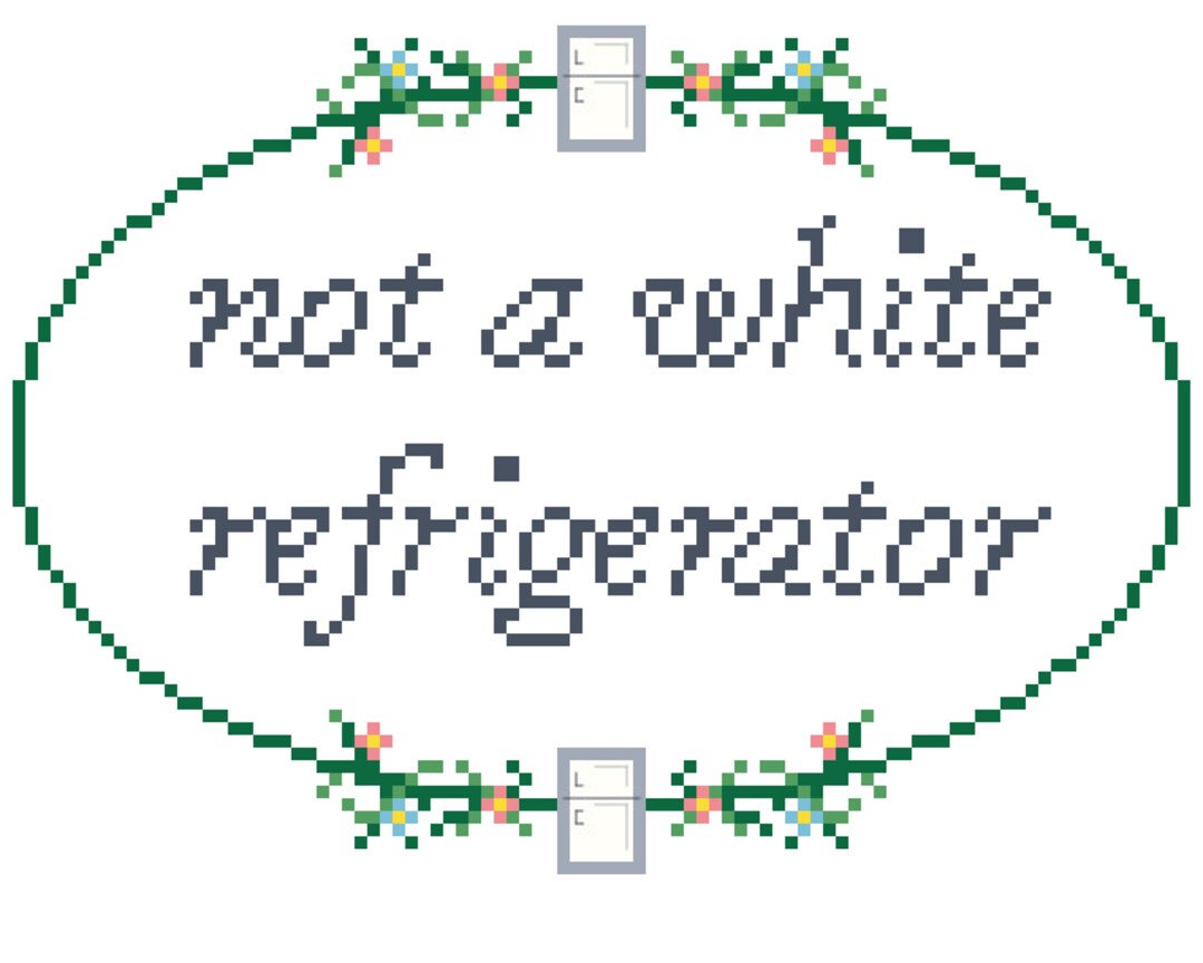 RHOA Inspired Nene Fridge Cross Stitch Patterns - 2 Options - Instant ...