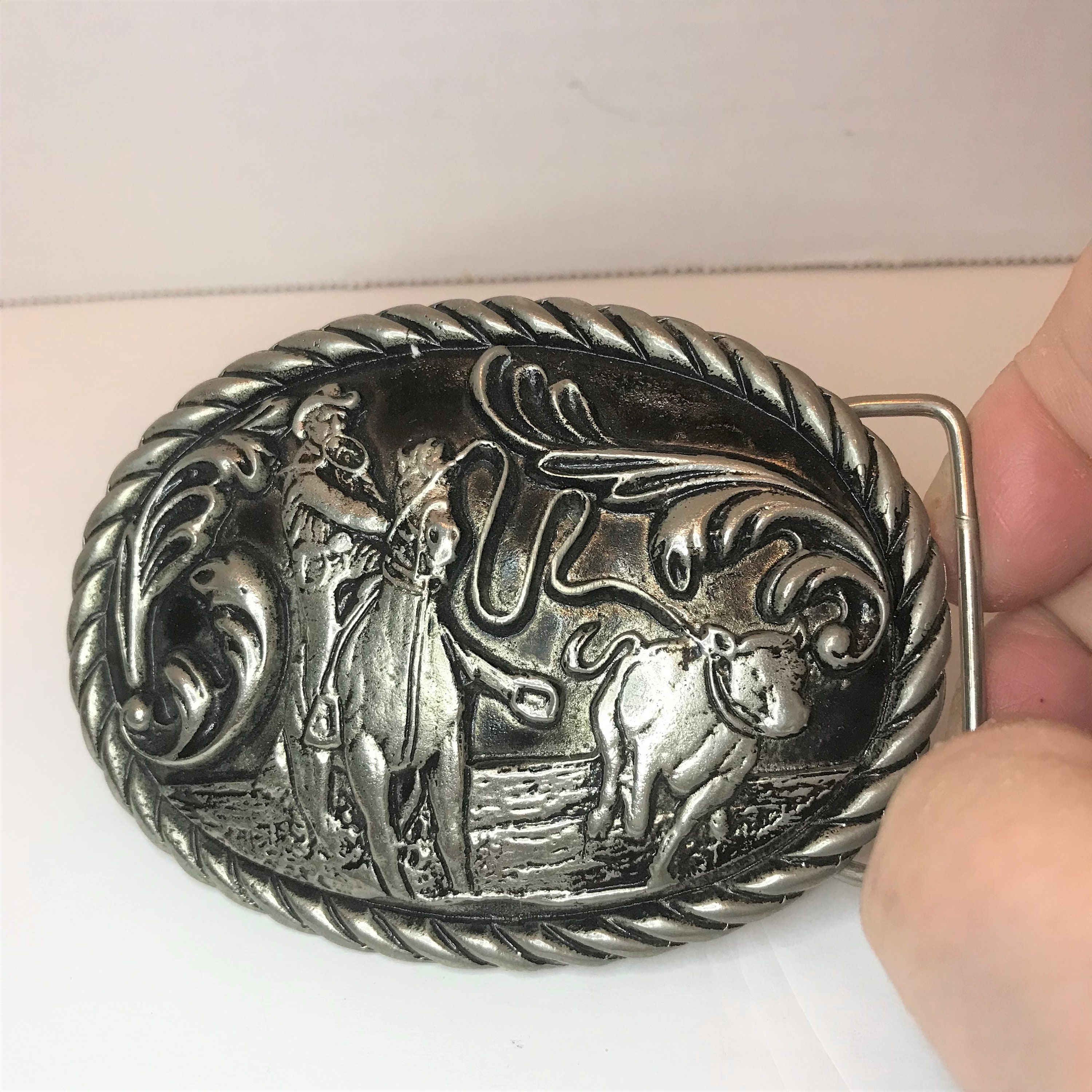 Unkle Dunkle's Belts & Buckles 1979 Calf Roping Buckle - Etsy