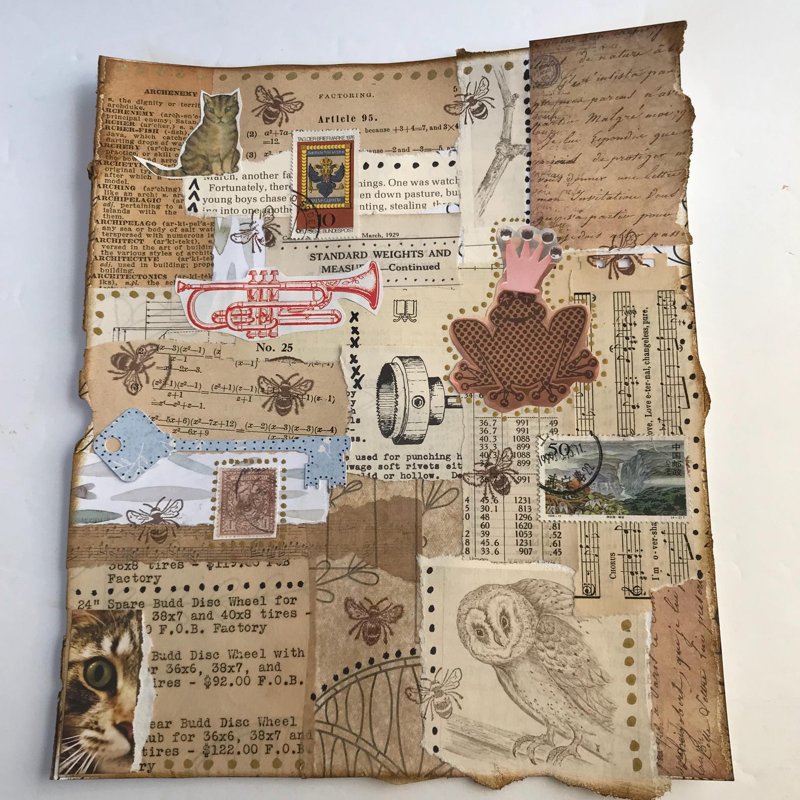 Set of 2 Handcrafted Master-boards for Glue Books, Junk Journals ...