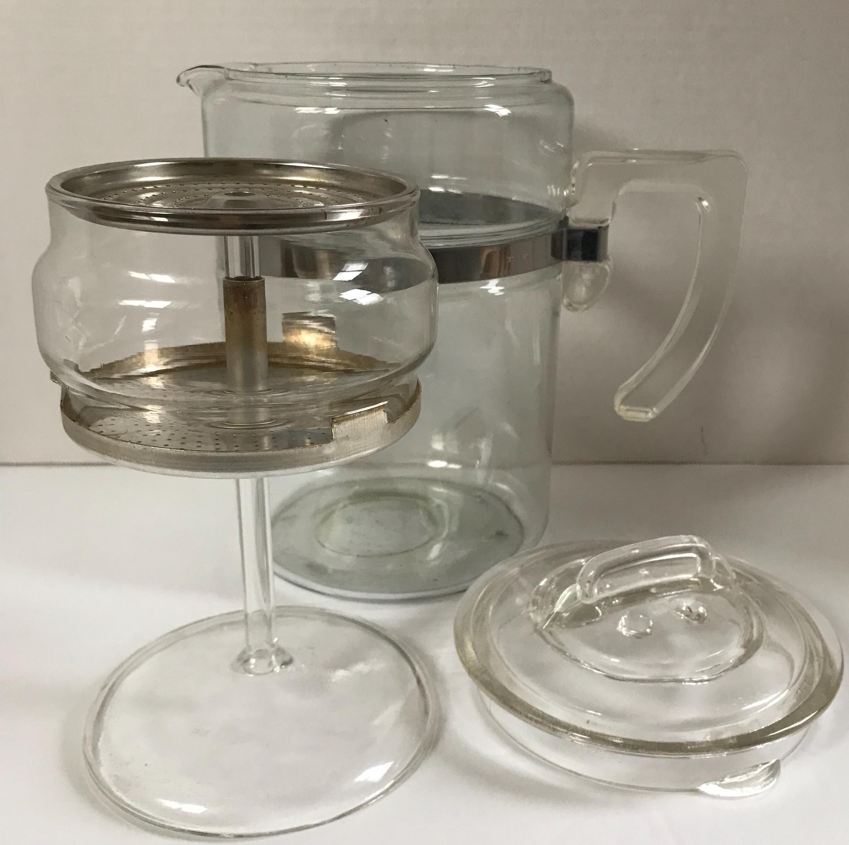 Pyrex Flameware Complete Glass Percolator 9 Cup Model #7759B Vintage 60 ...
