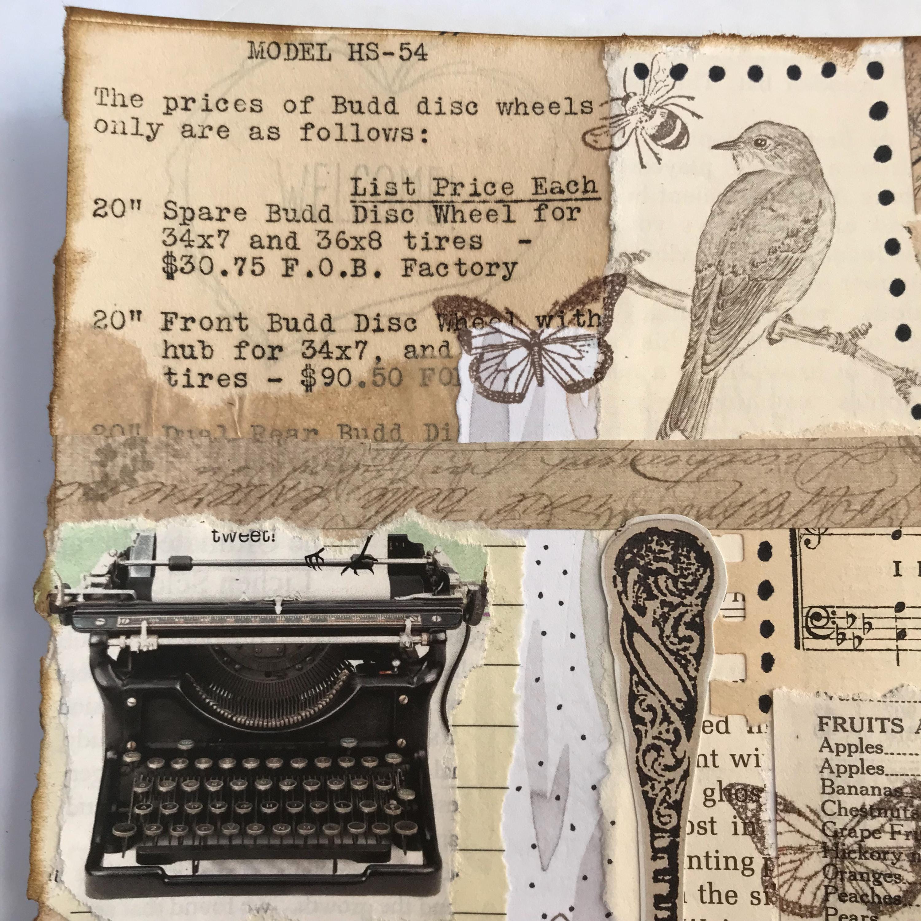 Set of 2 Handcrafted Master-boards for Glue Books, Junk Journals ...