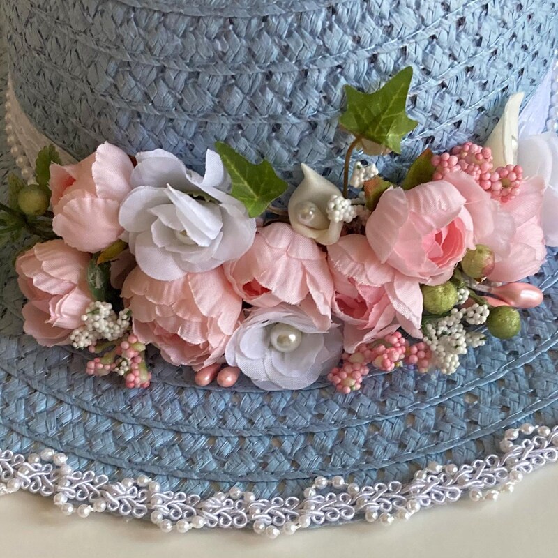 Light Blue Derby Hat - Etsy