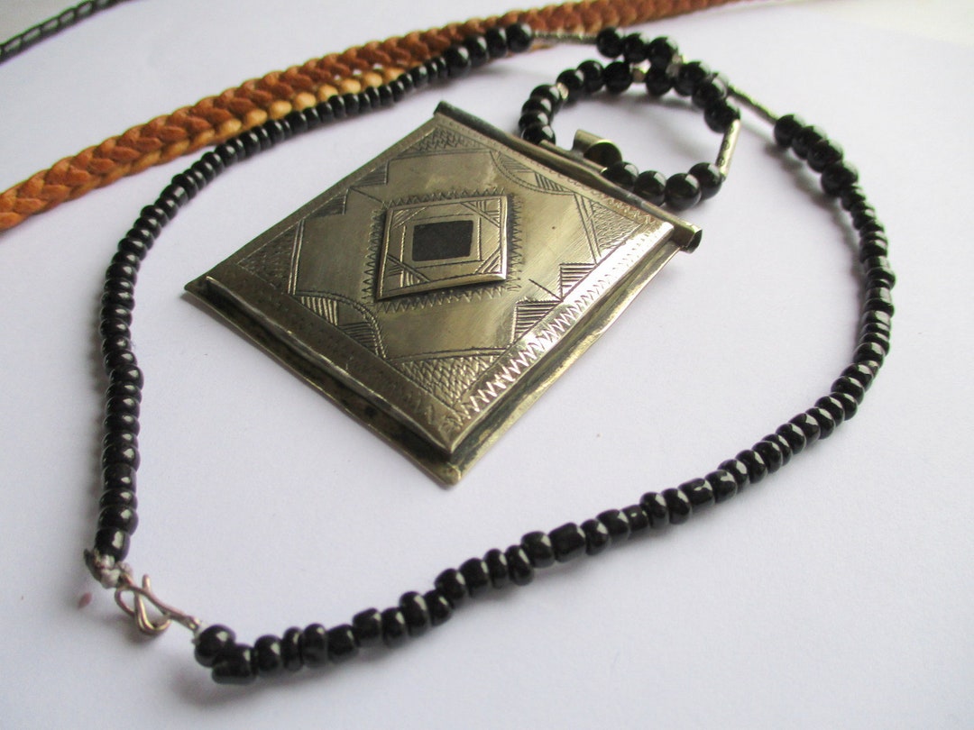 Old Silver Amulet Kitab Tuareg Muslim Quran Prayer Box Shirawt Morocco ...