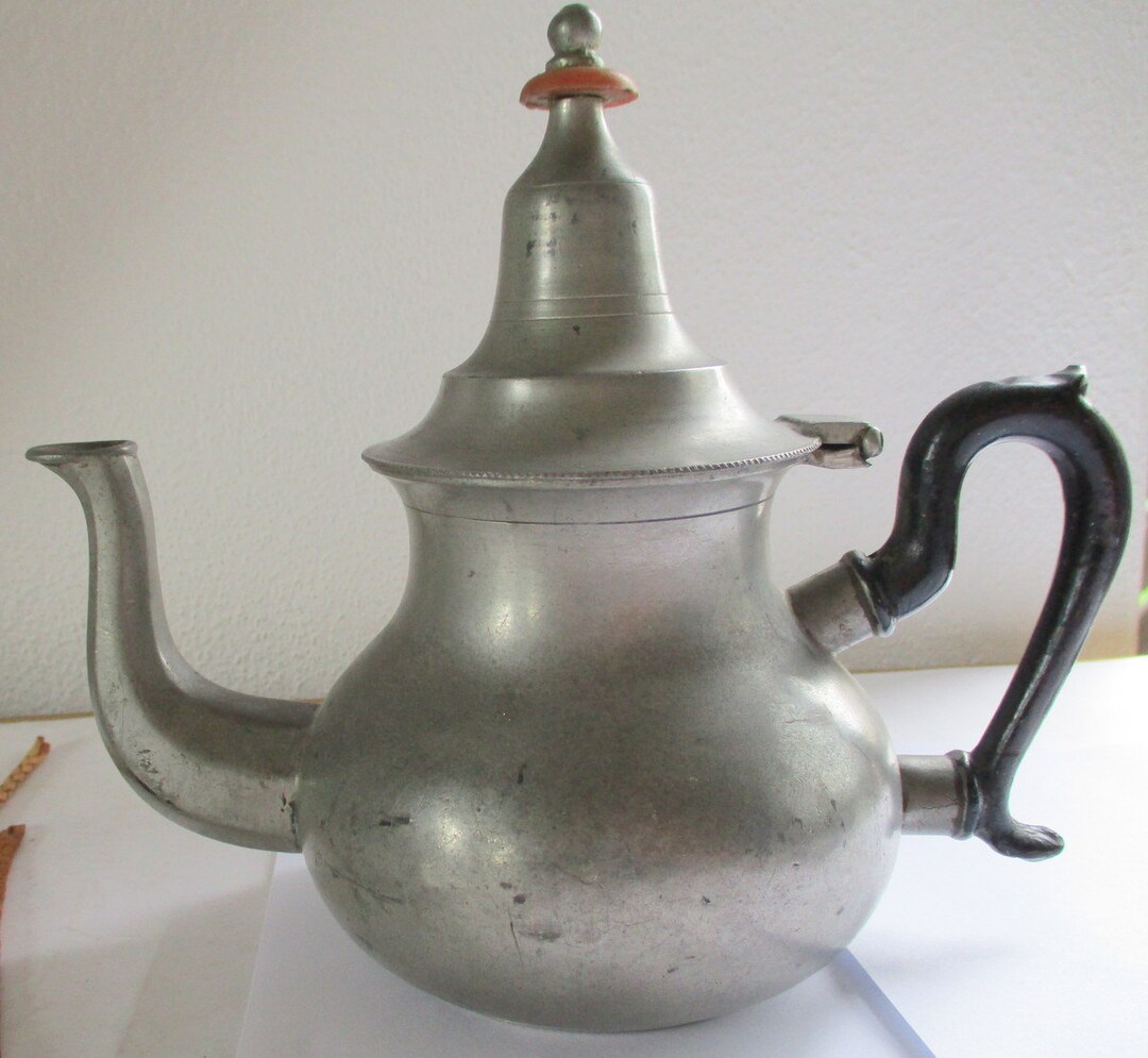 Morocco Teapot Tuareg Sahara Heavy Pewter Bee Antique Beautiful Berber ...