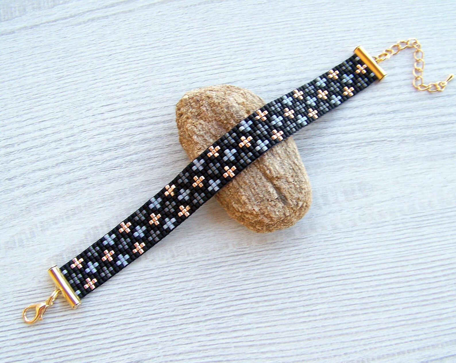 Set of 5 Geometric Narrow Bracelets, Fill Your Wrist With Miyuki Delica ...