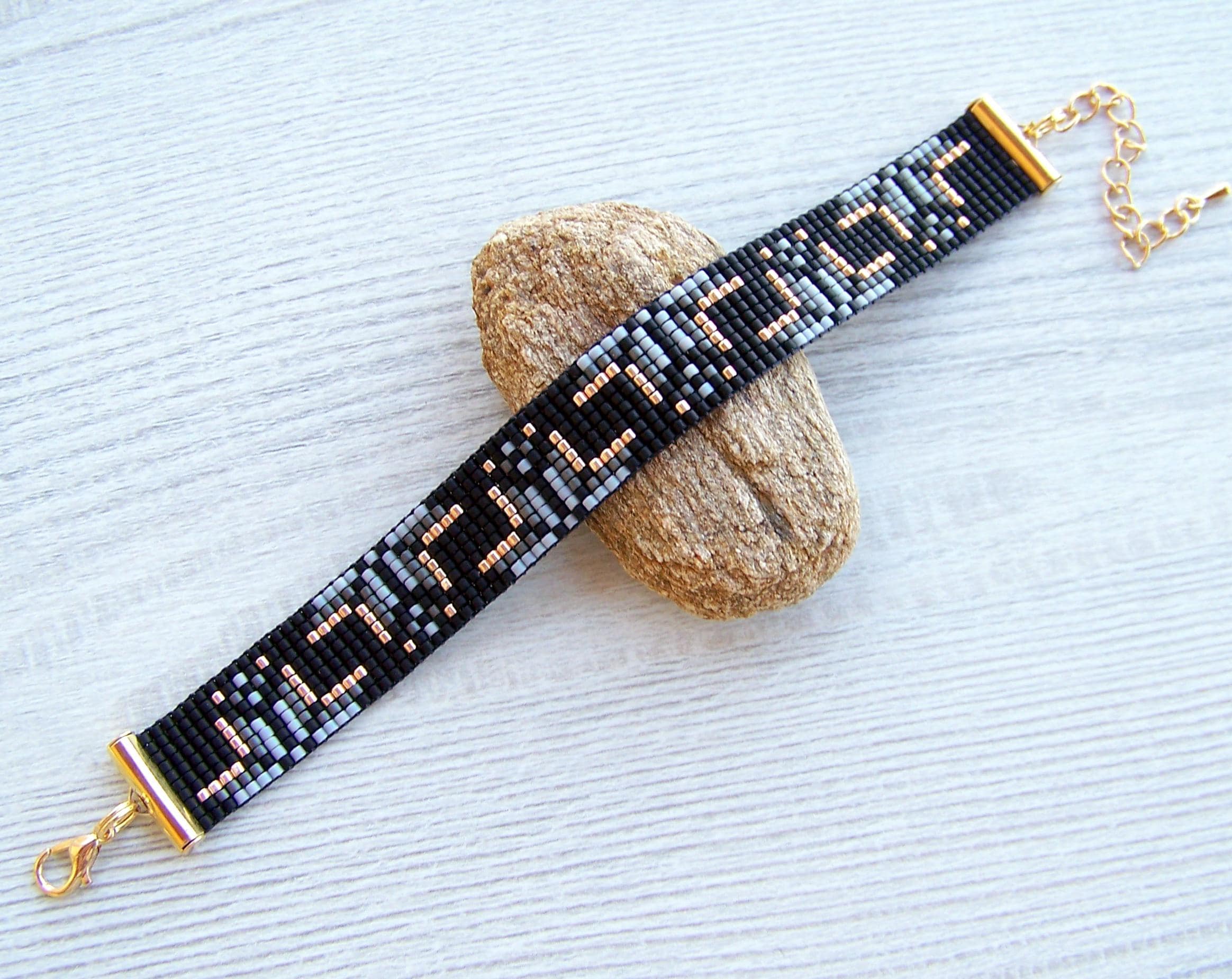 Set of 5 Geometric Narrow Bracelets, Fill Your Wrist With Miyuki Delica ...