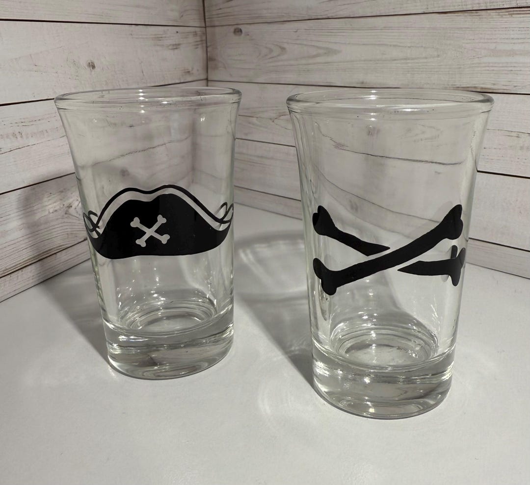 Pirate Themed Shot Glasses | Boxed Set | Gift Sets | Ahoy Mates - Etsy