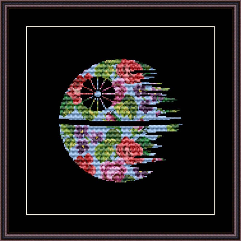 Death Star Cross Stitch - Etsy
