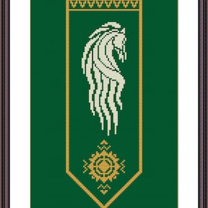 LOTR Rohan Cross Stitch Pattern PDF - Instant Download - Etsy