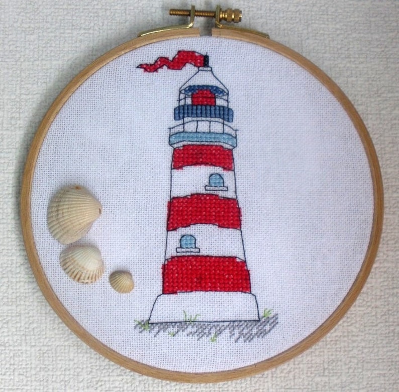 Lighthouse Cross Stitch Pattern Modern Cross Stitch Pattern - Etsy