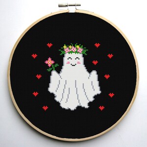 Cute Halloween Ghosts Set of 9 Cross Stitch Pattern PDF - Witchy, Witch ...