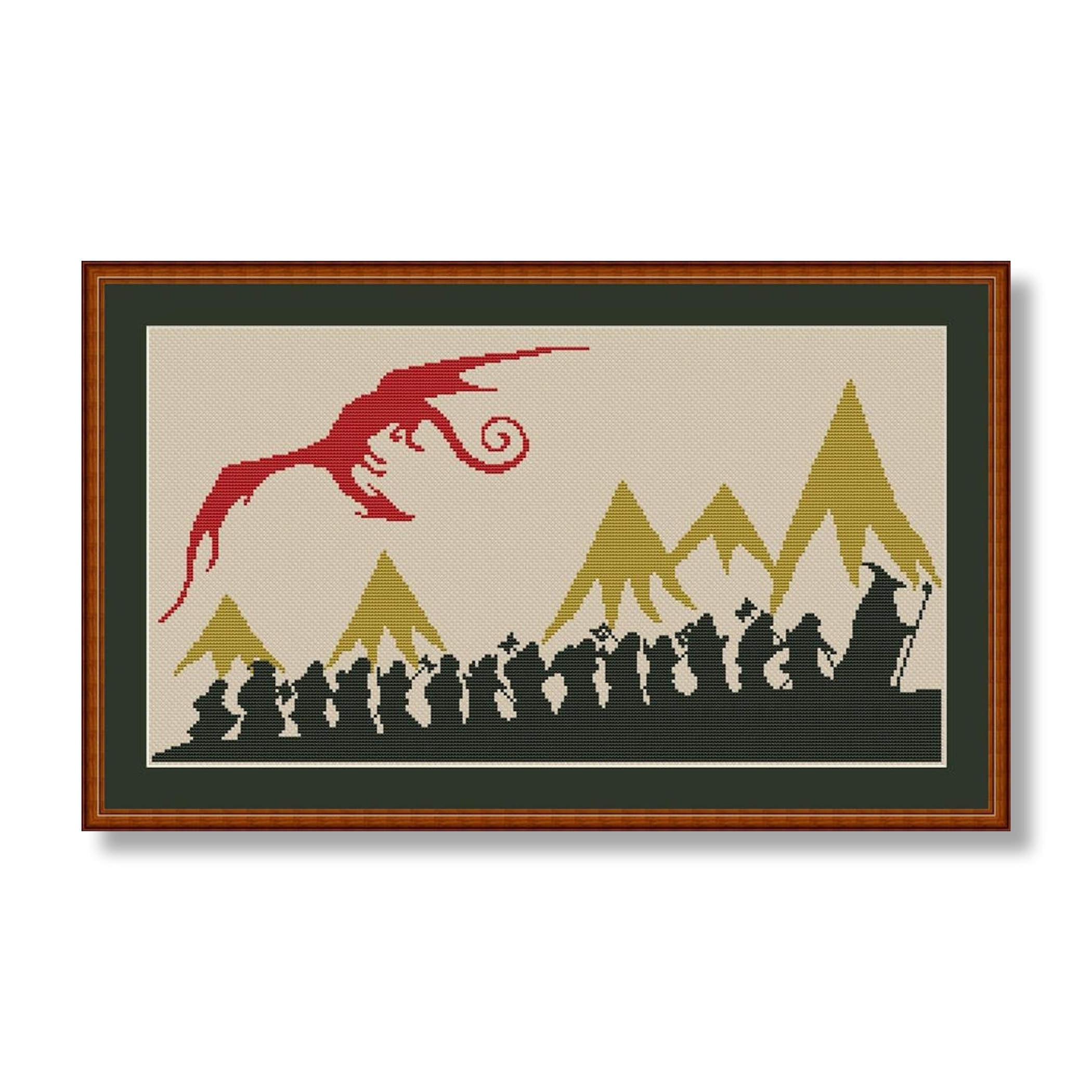 Hobbit Silhouette Cross Stitch Pattern Instant Download PDF - Etsy ...