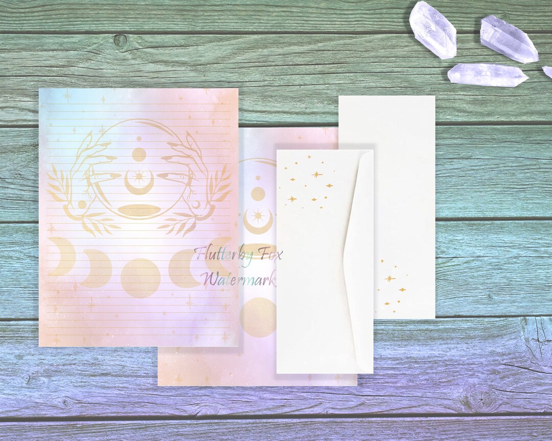Magic Crystal Ball Paper Set Crystal Ball Stationery Fortune Telling ...