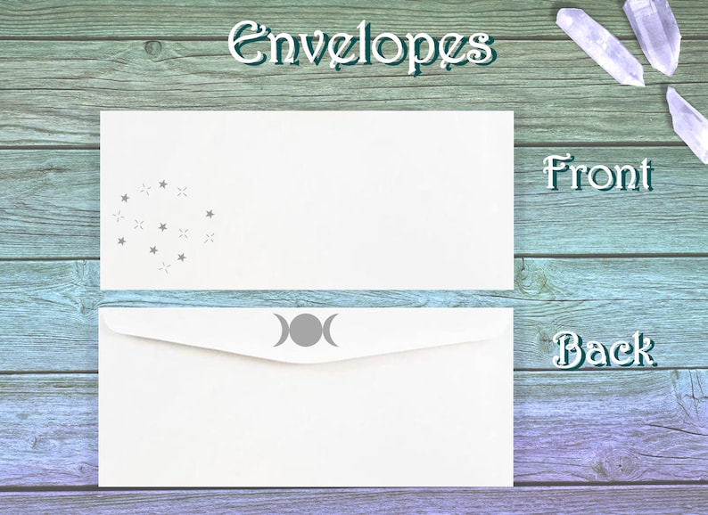 Triple Moon Page Moon Phase Paper Moon Stationery Lunar - Etsy