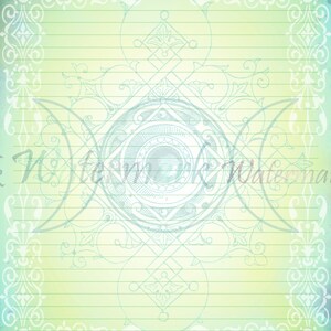 Green Triple Moon Writing Paper Set | Moon Stationery | Green Moon ...