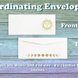 Sun Spell Writing Paper Set Sun Letter Paper Golden - Etsy