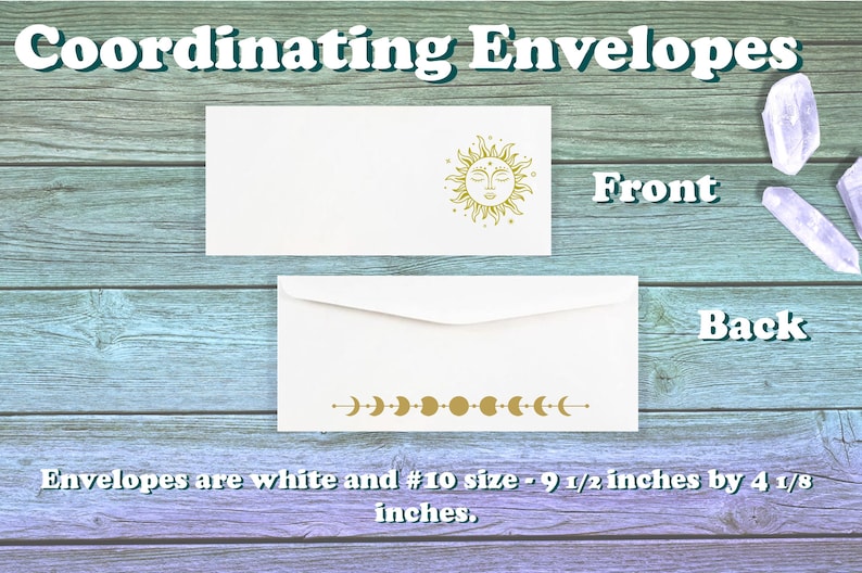 Sun Spell Writing Paper Set Sun Letter Paper Golden - Etsy