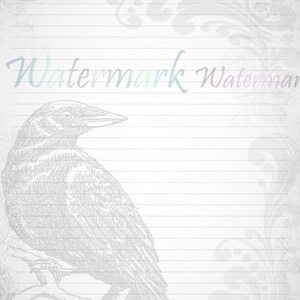 Grey Crow Writing Paper Set | Crow Stationery | Raven Writing Paper ...