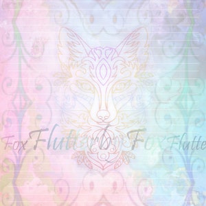 Rainbow Wolf Writing Paper | Wolf Letter Paper | Spirit Animal ...