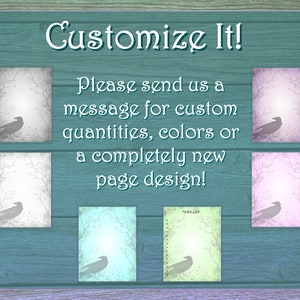 Wolf Forest Writing Paper Set Wolf Stationery Paper Letter Paper Forest ...